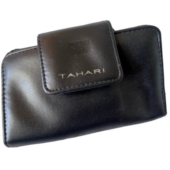 Tahari | Bags | Tahari Black Wallet With Id Photo Holder Identity ...